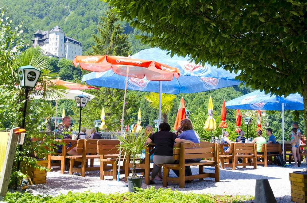 Gasthaus Seeblick Bootsverleih Schwimmende Almhütte Stausee Klaus 13 ...