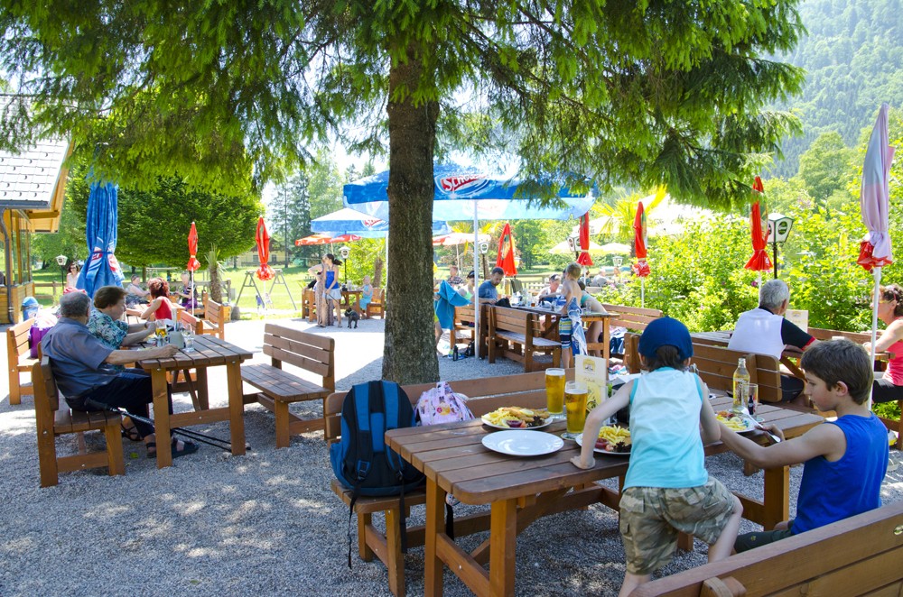 Gasthaus Seeblick Bootsverleih Schwimmende Almhütte Stausee Klaus 2 ...