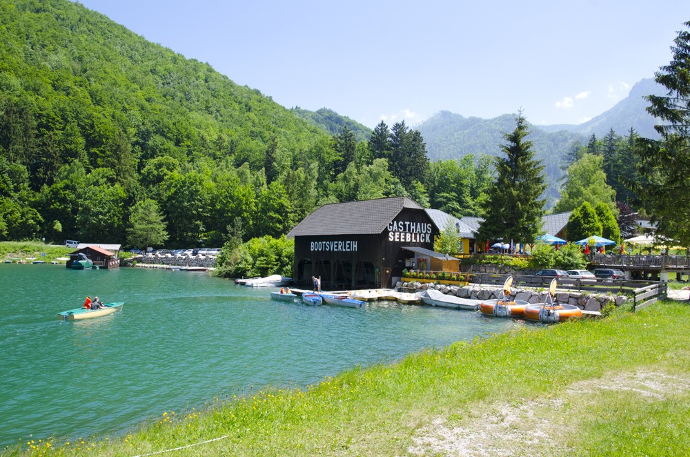 Gasthaus Seeblick Bootsverleih Schwimmende Almhütte Stausee Klaus 20 ...