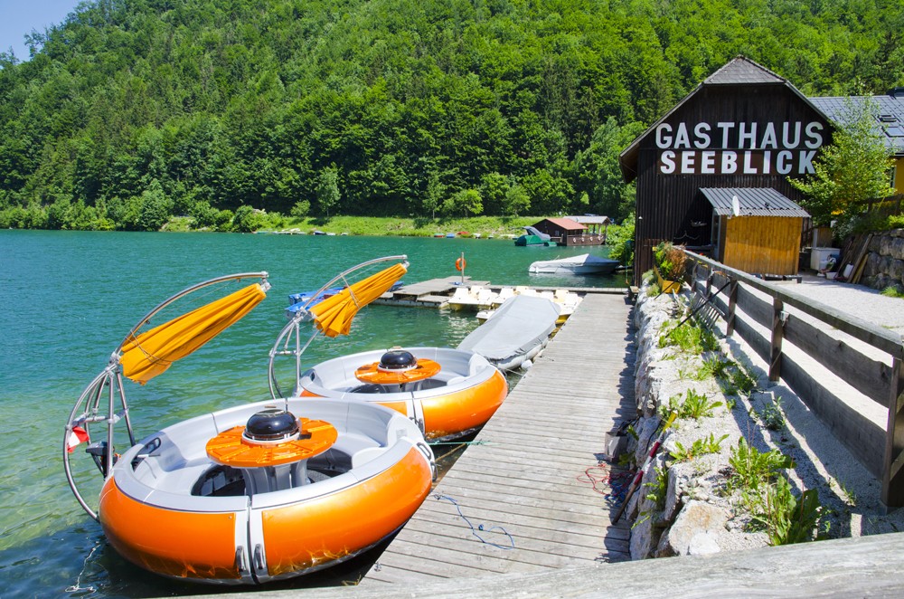 Gasthaus Seeblick Bootsverleih Schwimmende Almhütte Stausee Klaus 25 ...
