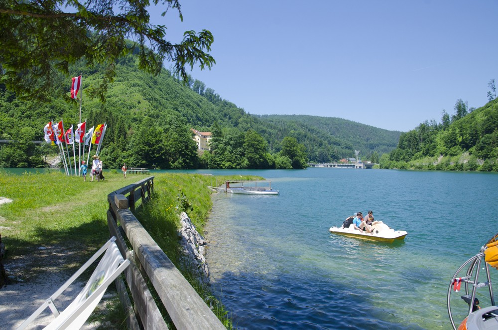 Gasthaus Seeblick Bootsverleih Schwimmende Almhütte Stausee Klaus 3 ...