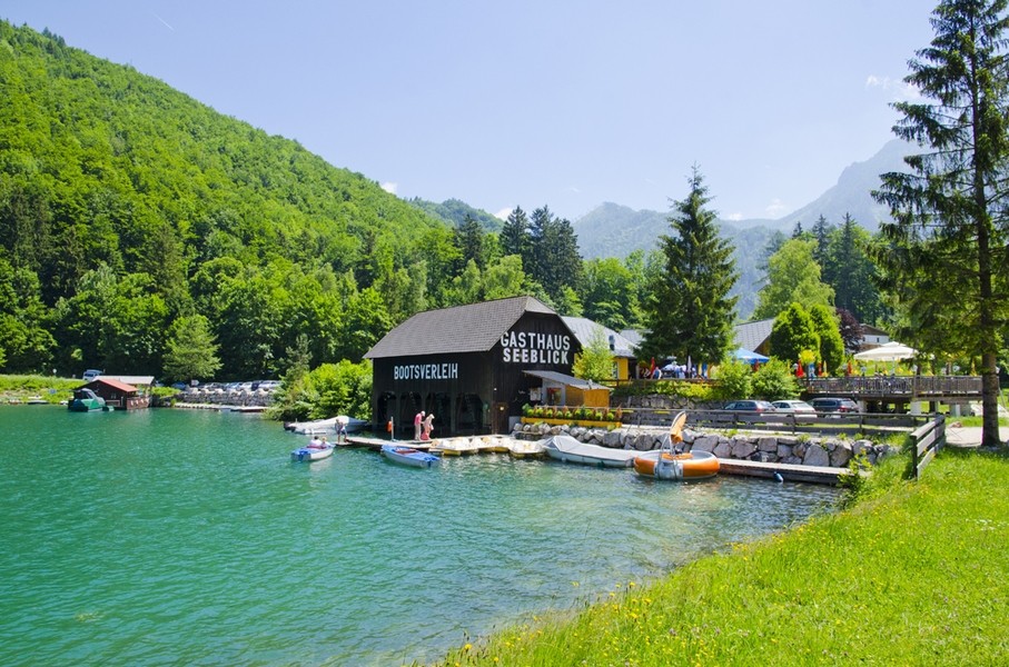 Gasthaus Seeblick Bootsverleih Schwimmende Almhütte Stausee Klaus 1 ...