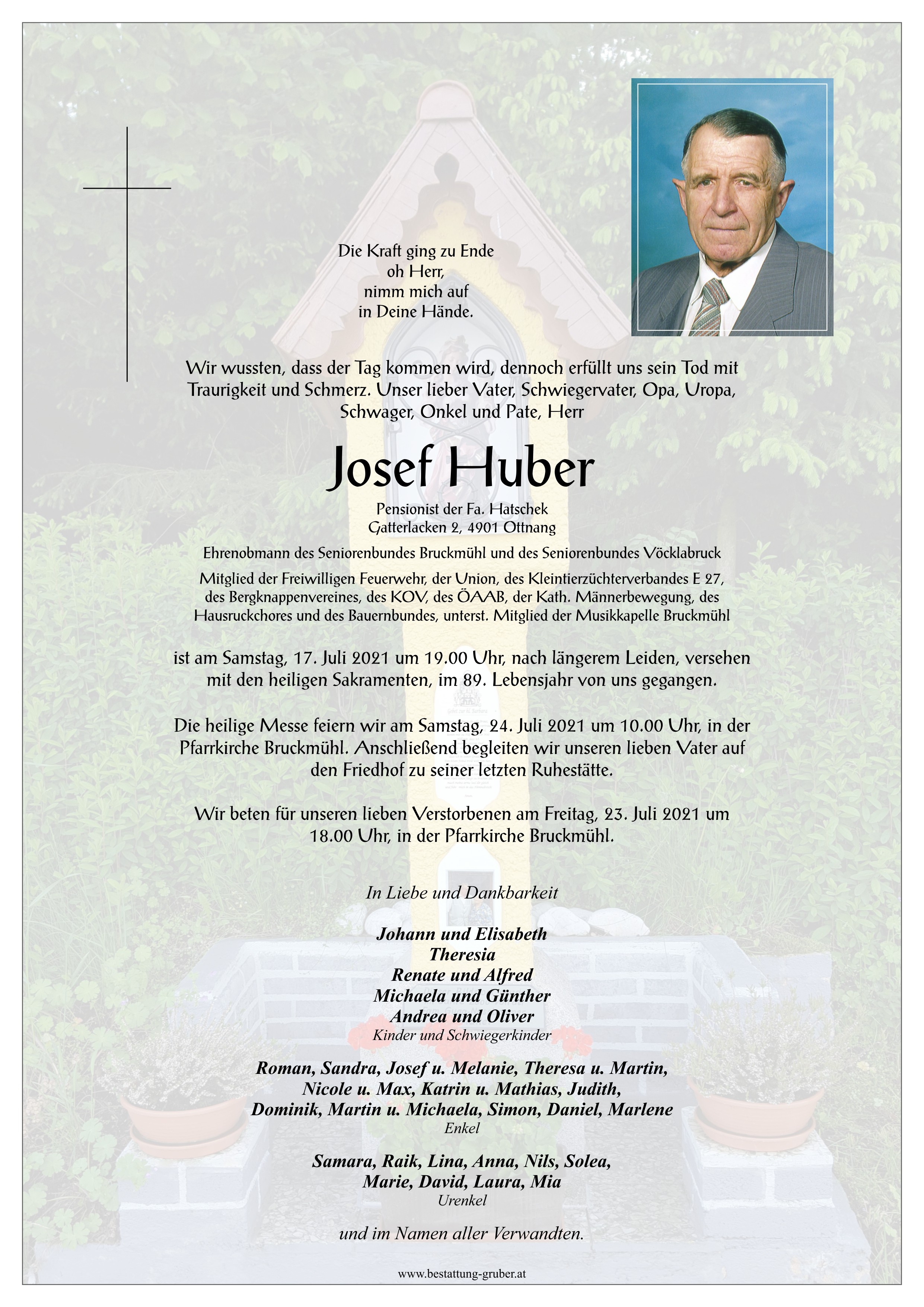 Im Gedenken (Bestattungsunternehmen Stefan Gruber)