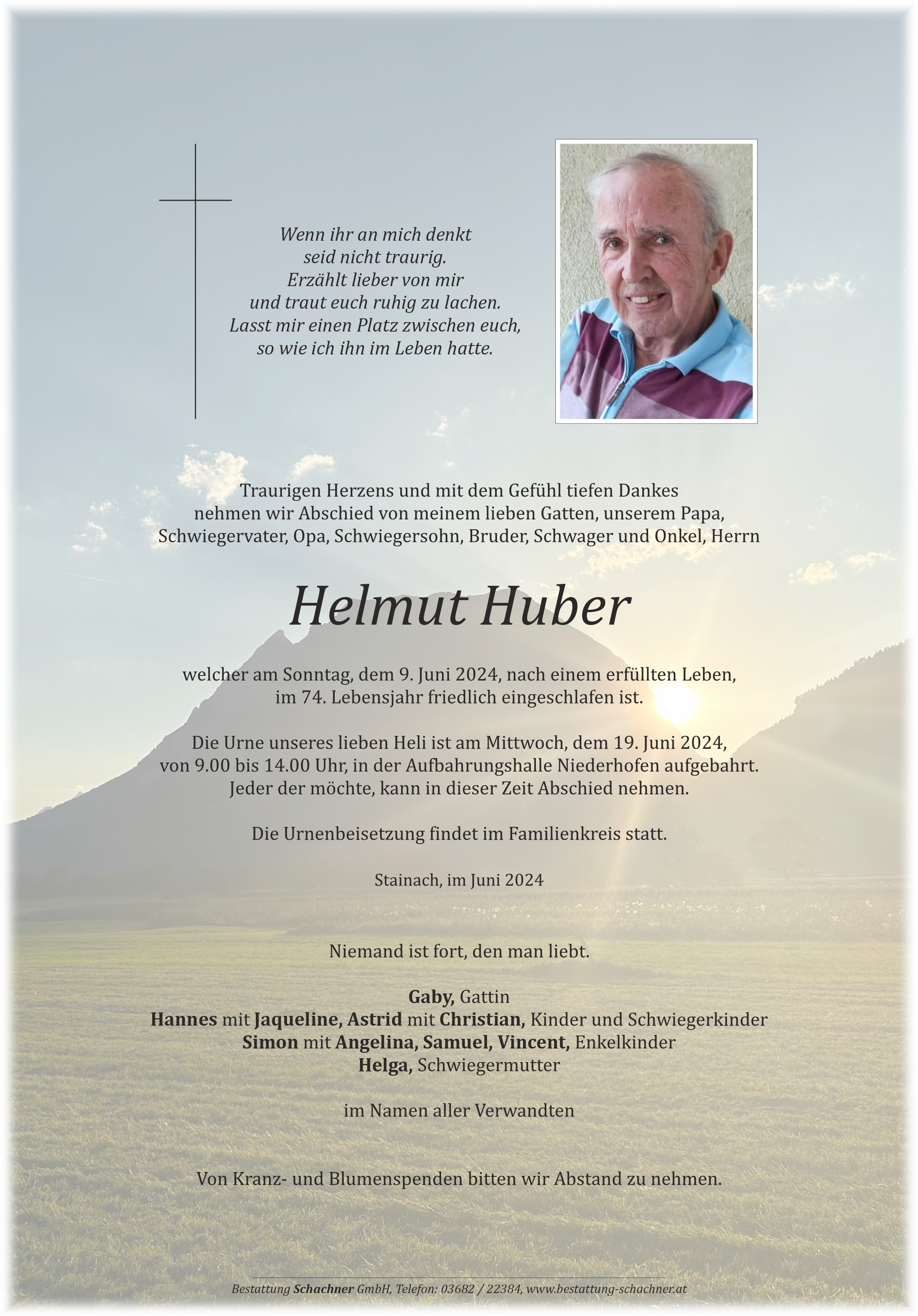 Todesfälle (Bestattung Schachner)